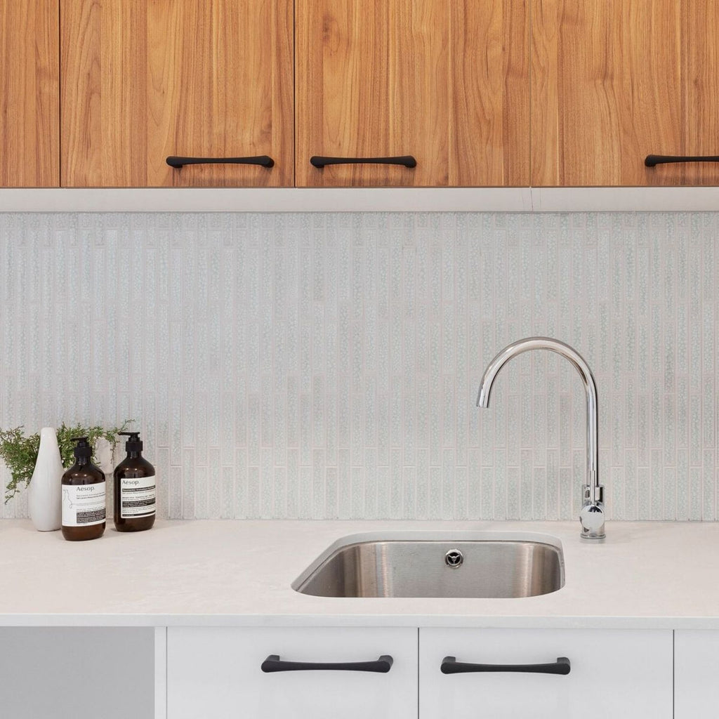 Craquelle Blue Listello | Ceramic Mosaic Wall Tile | Elite