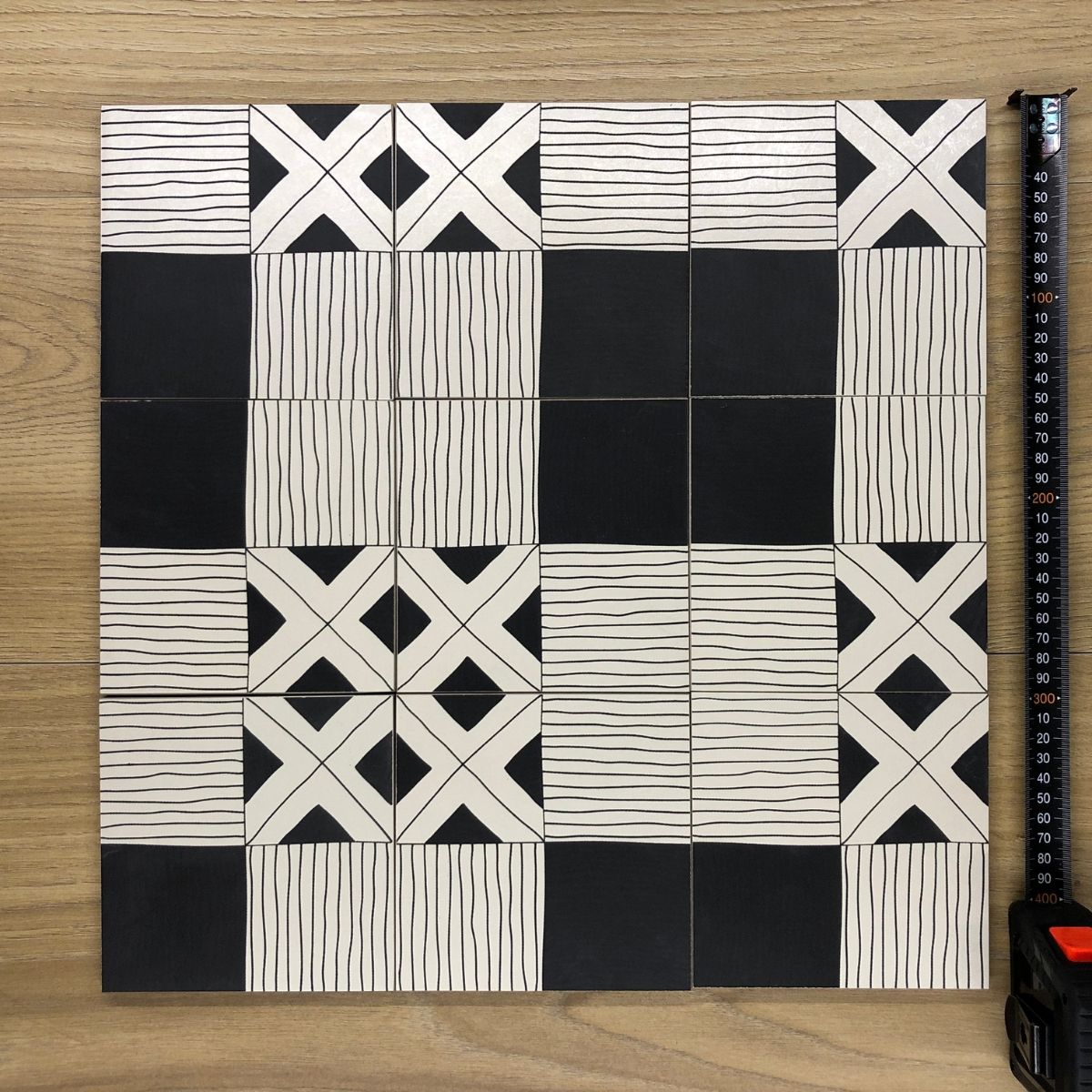 Mini Tangle Medley | Patterned Square Porcelain Tile | Elite